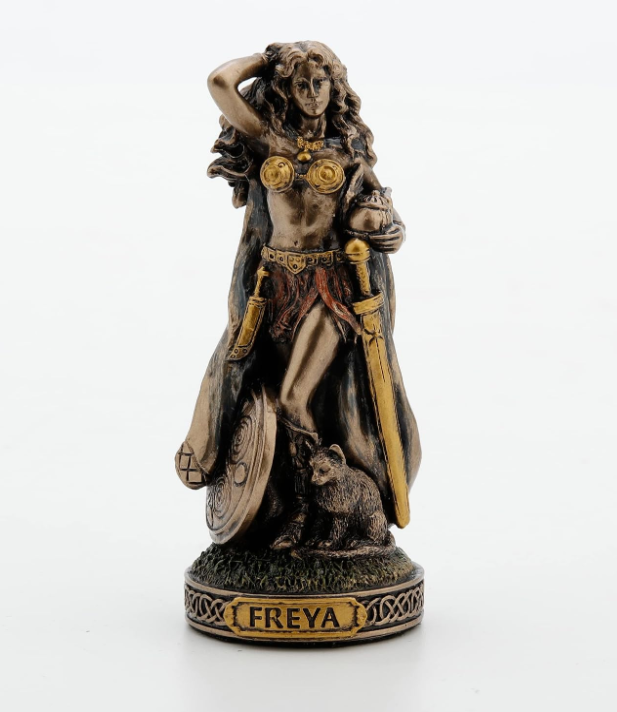 Freya Mini Altar Statue | The Celestial Black Cat Apothecary, Crystal ...