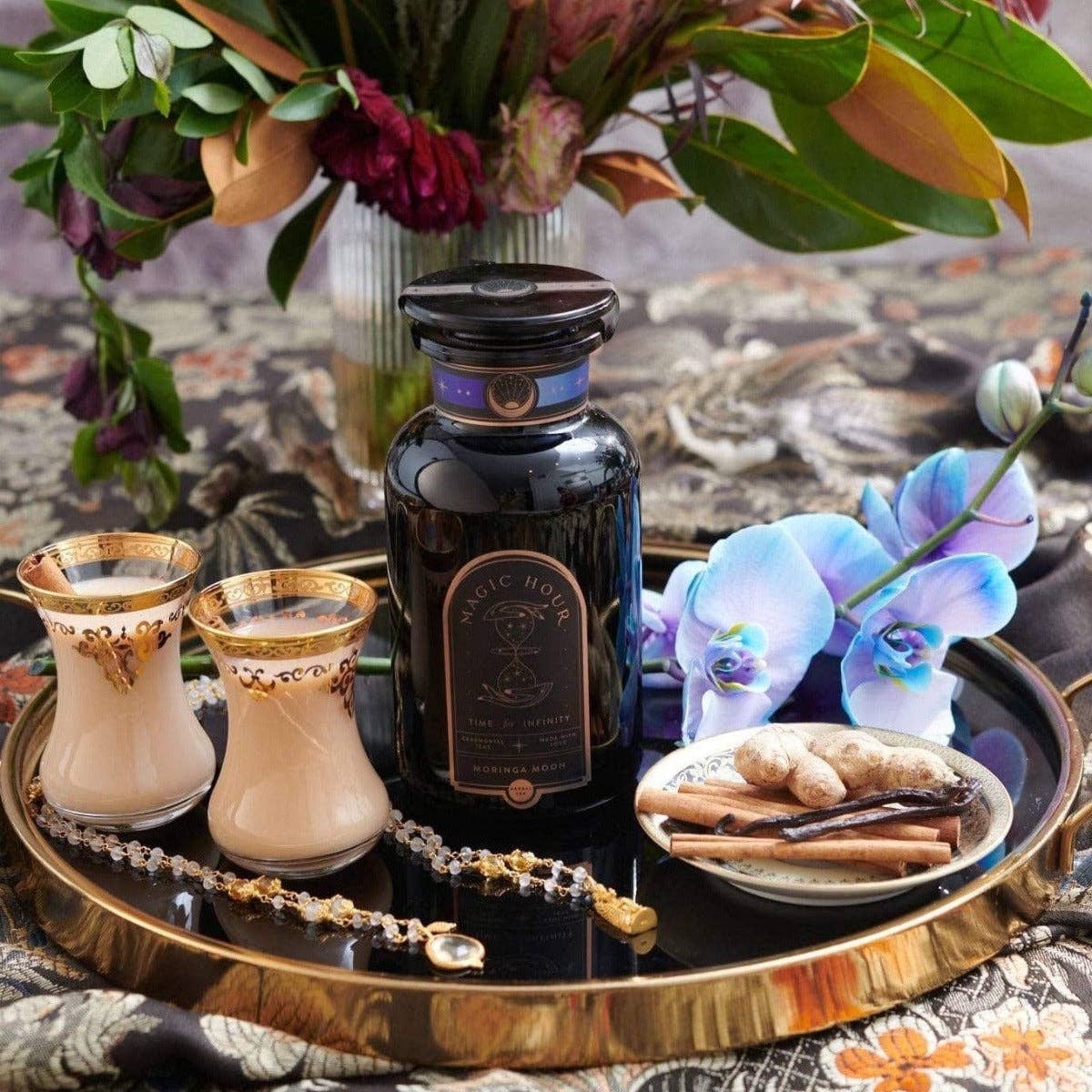 Magic Hour - Moringa Moon Herbal Tea : Violet Glass Apothecary Jar ...